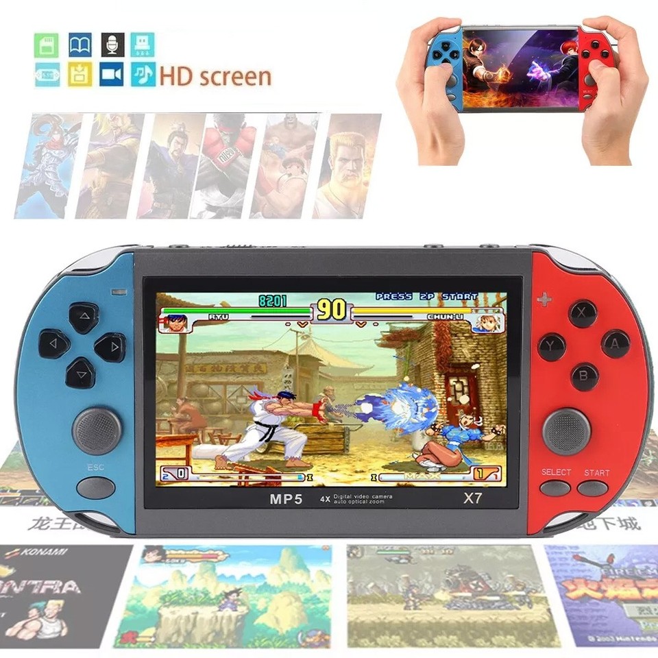 X6/X7/X9 Games Built-In Retro Games Portable Handheld Video Game ...