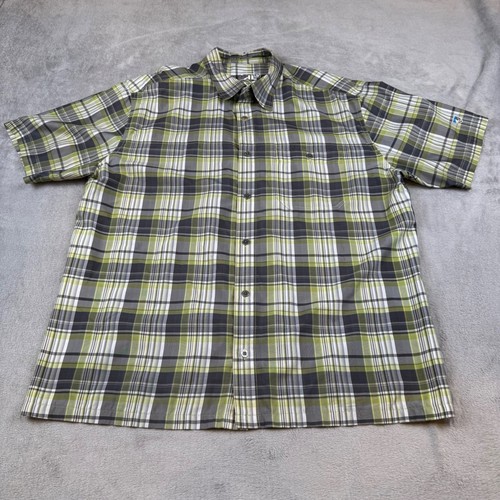 Kuhl Mountain Culture Short Sleeve Button Up Shirt Mens XL Plaid | eBay