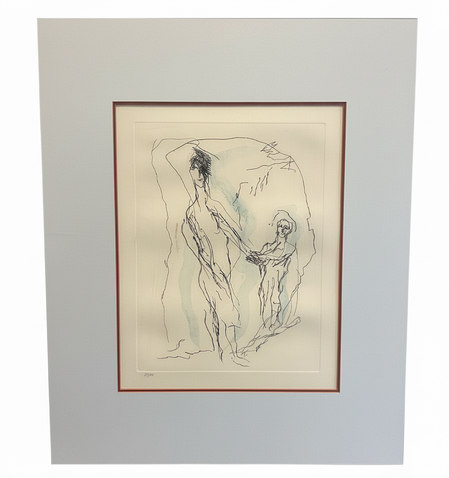 Ernesto Treccani "Partner Counterbalance" Lithograph Signed Numbered 91 ...