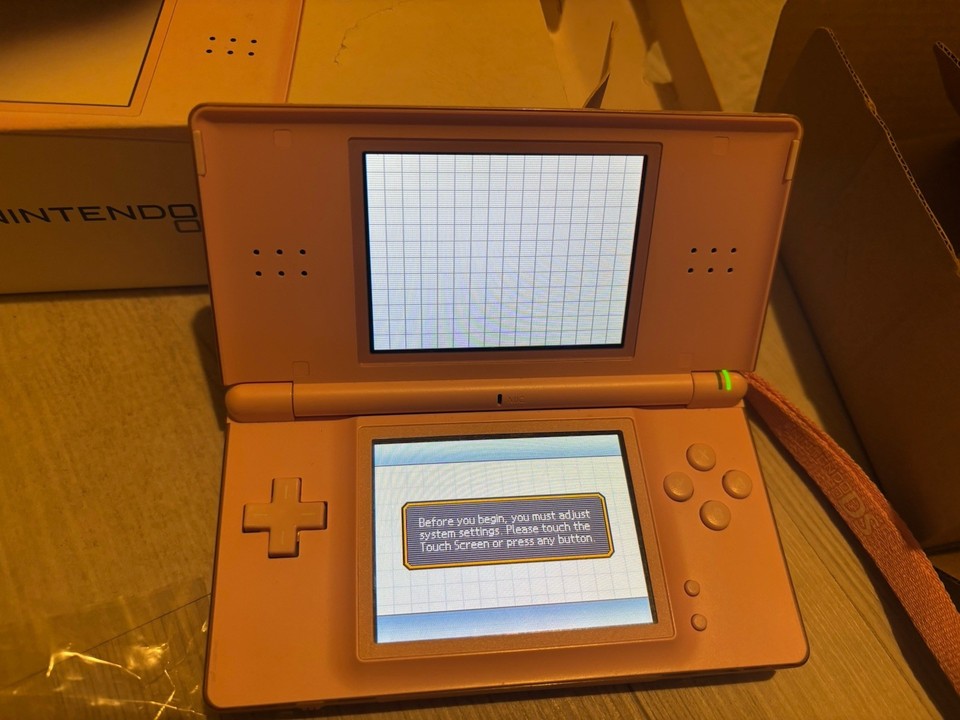 Nintendo DS Lite Pink Game Console, Charger, Pink Case, Original Box ...