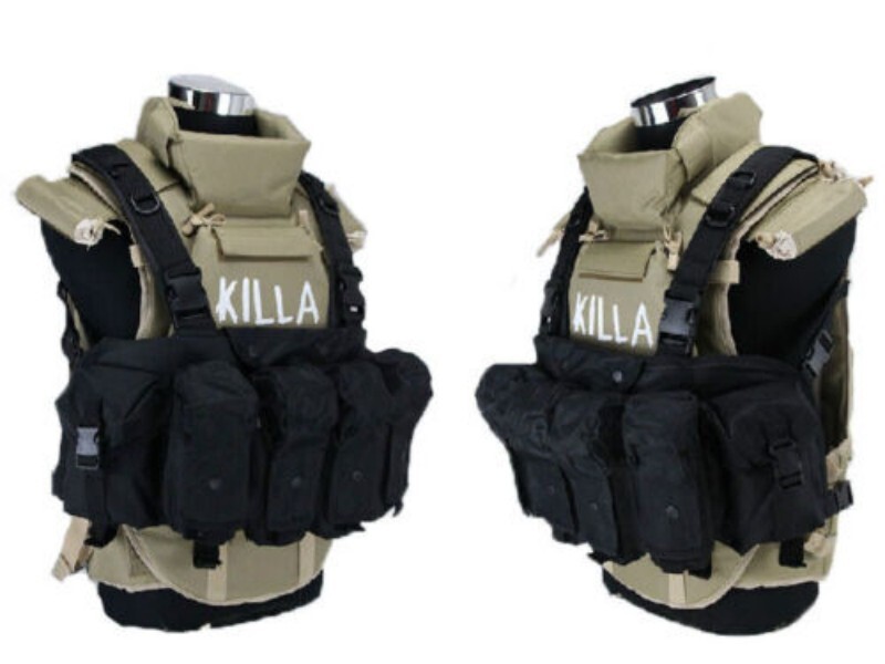 1PC Black Chest Rig Special Russian Forces Hanging 6B13 Killa Armor ...