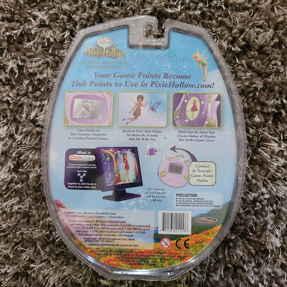 Disney Pixie Hollow Clickables Fairy Game Electronic Handheld Toy ...