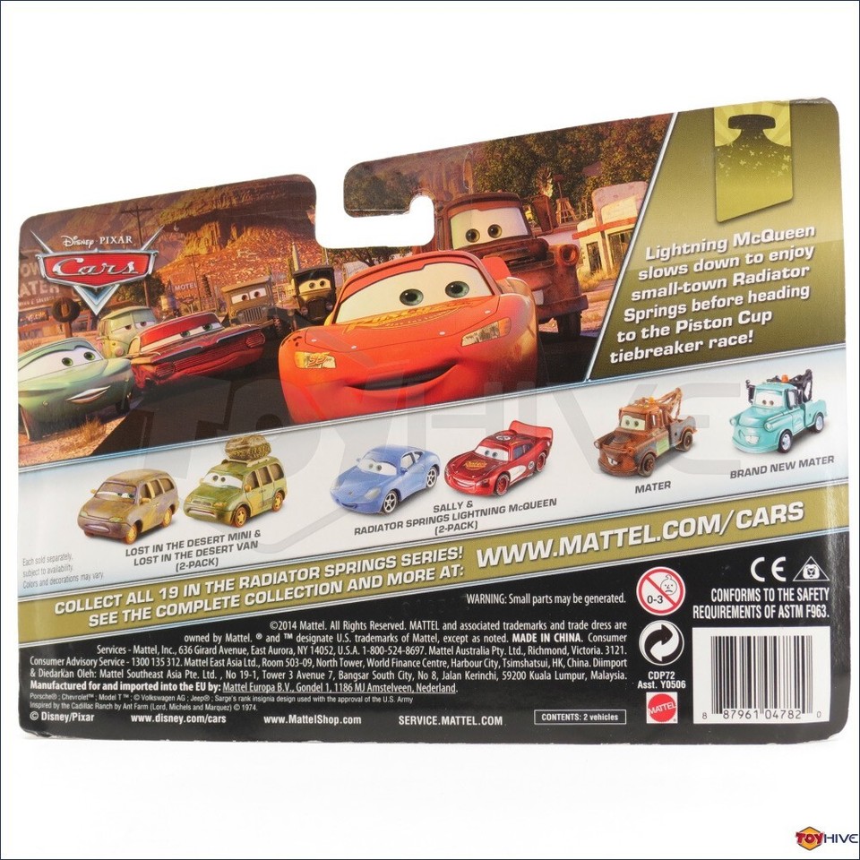 Disney Pixar Cars Lost In The Desert Mini & Van Radiator Springs Mattel ...