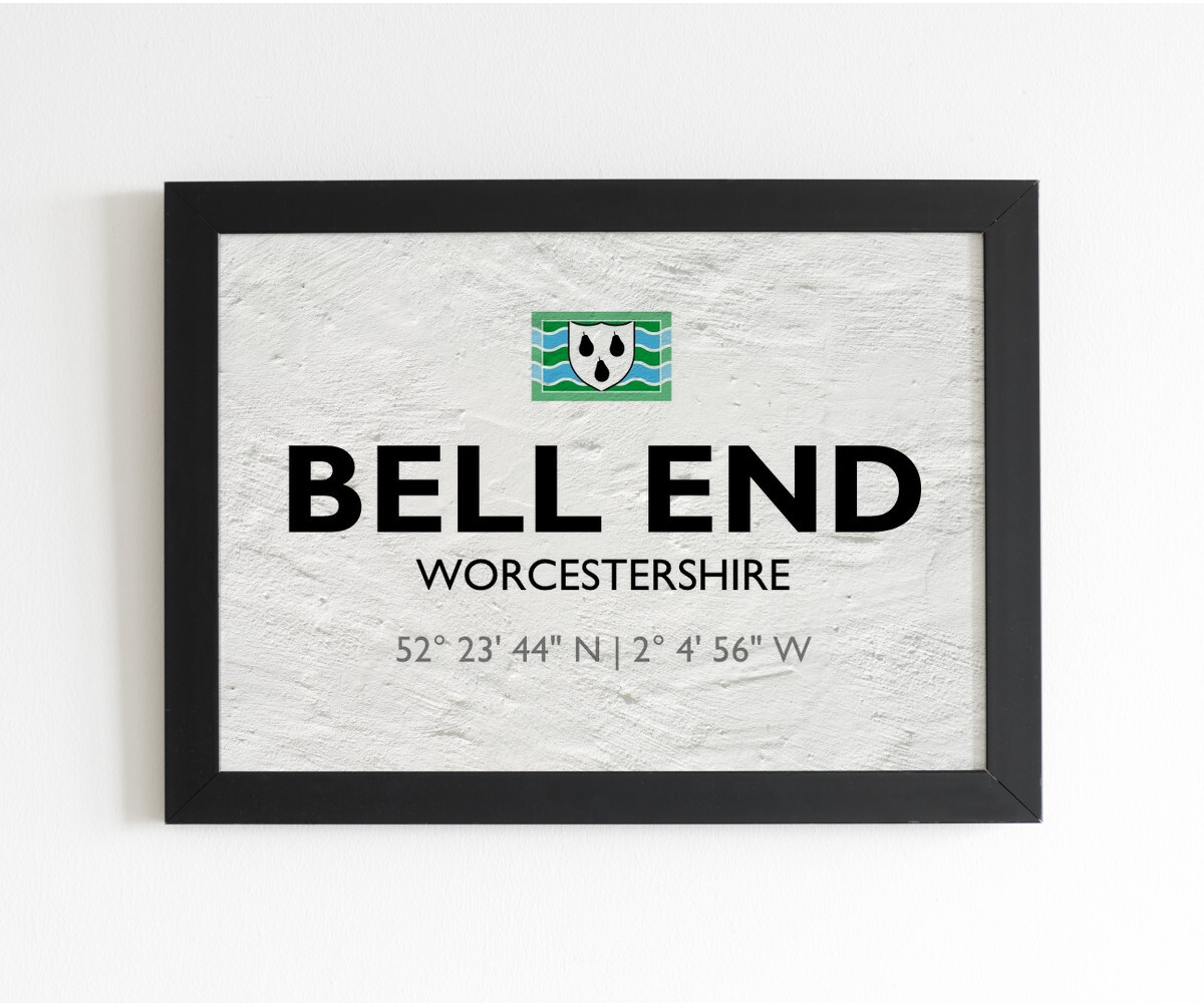 A3 PRINT - Bell End, Worcestershire - Lat/Long SO9477 | eBay UK