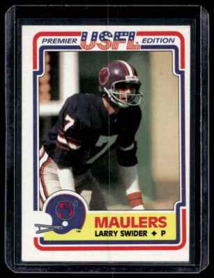1984 Topps USFL Larry Swider Pittsburgh Maulers #110 | eBay
