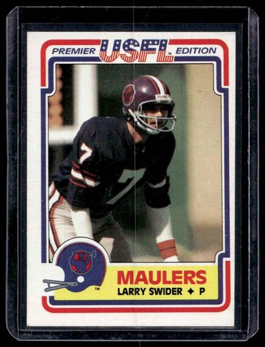 1984 Topps USFL Larry Swider Pittsburgh Maulers #110 | eBay
