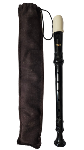 Canto Recorder Soprano Baroque Model one piece black Music Instrument ...