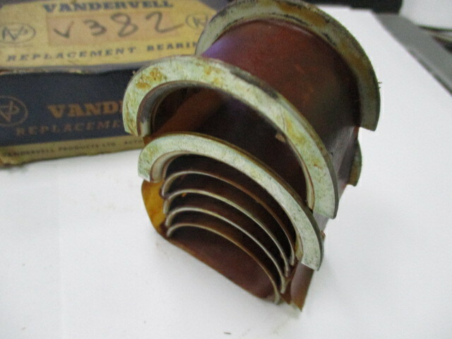 1939-1952 MORRIS MM 8HP side valve engine main bearings NOS Vandervell ...
