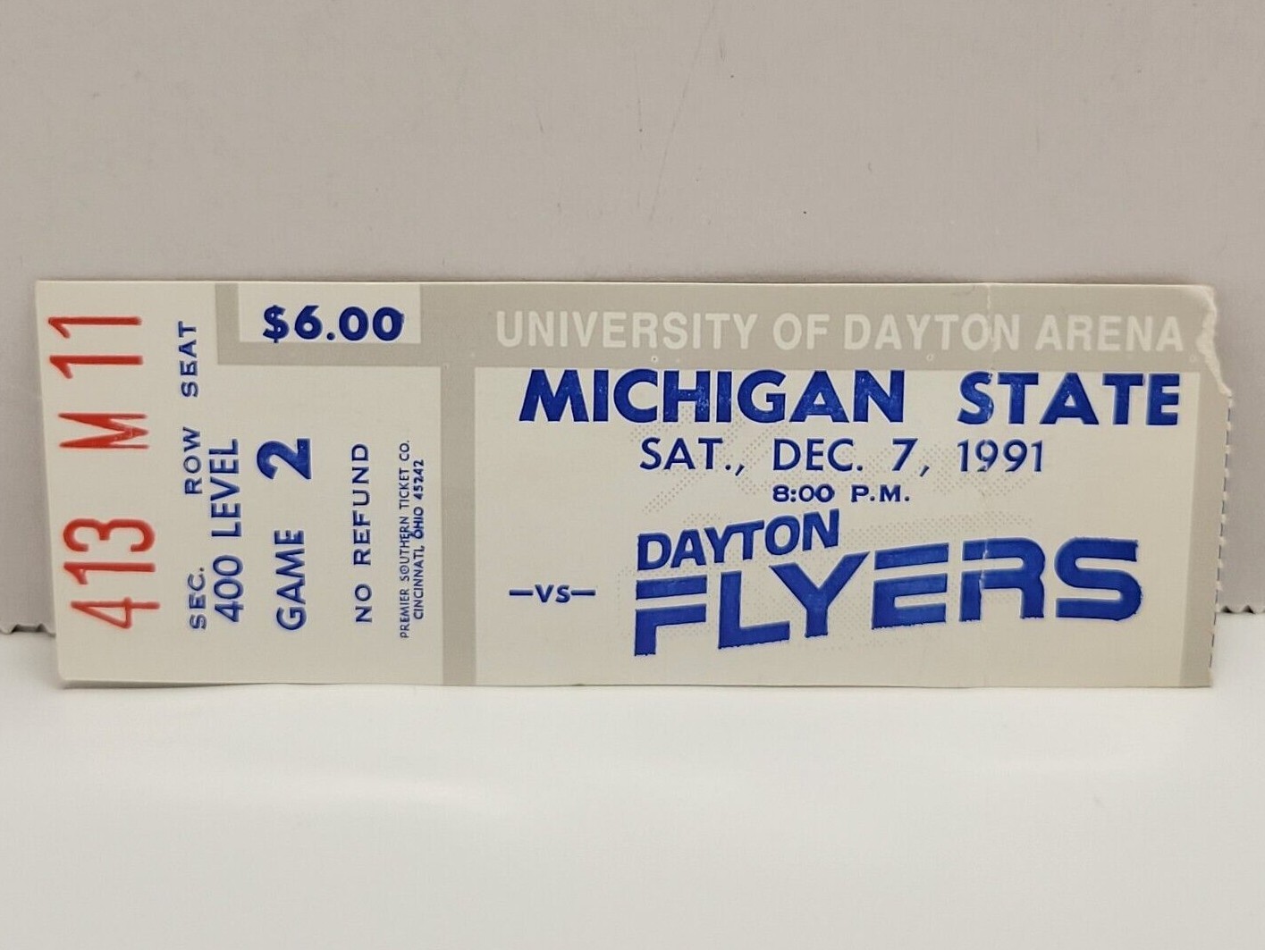 VTG 1991 University Dayton Flyers VS Michigan State Basketball Game ...