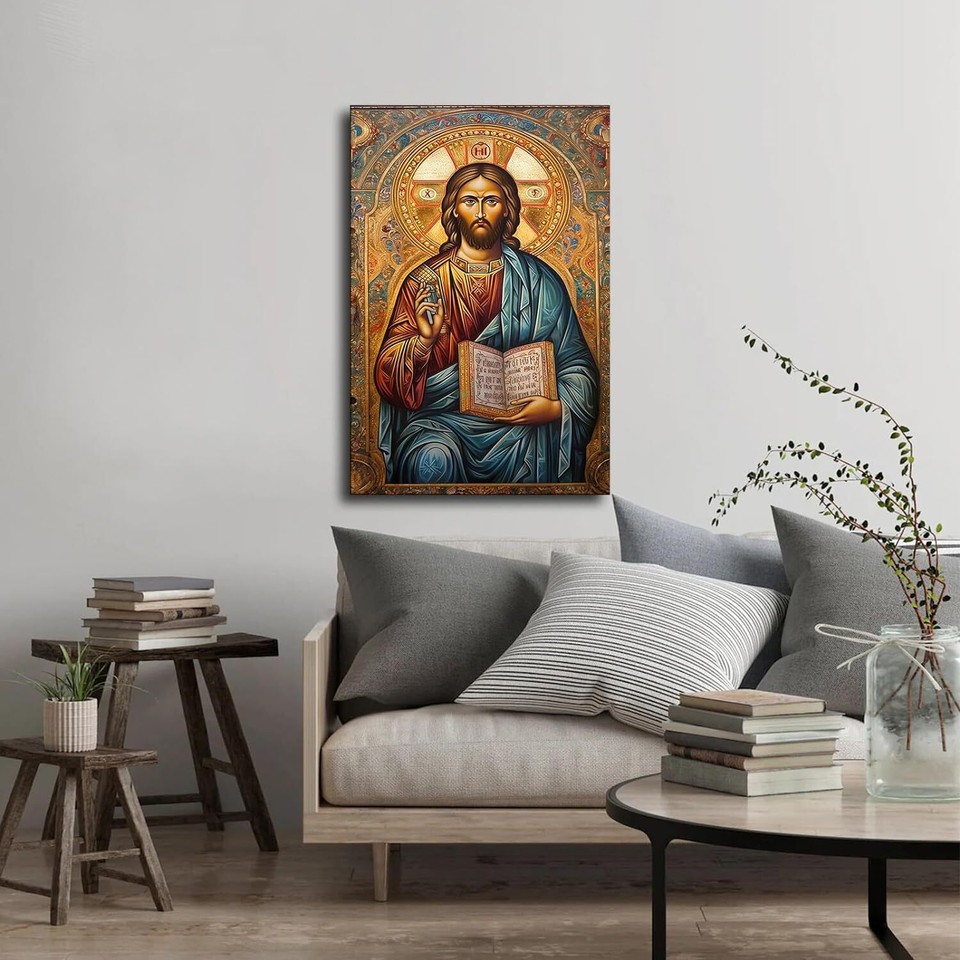 Orthodox Jesus Christ Poster Canvas Painting Print Modern Aesthetics ...