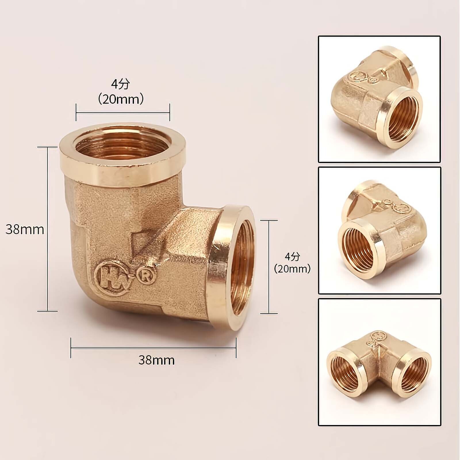 MESSING FITTING Gewindefittings Muffe Winkel T-stück Doppelnippel 1/2 ...