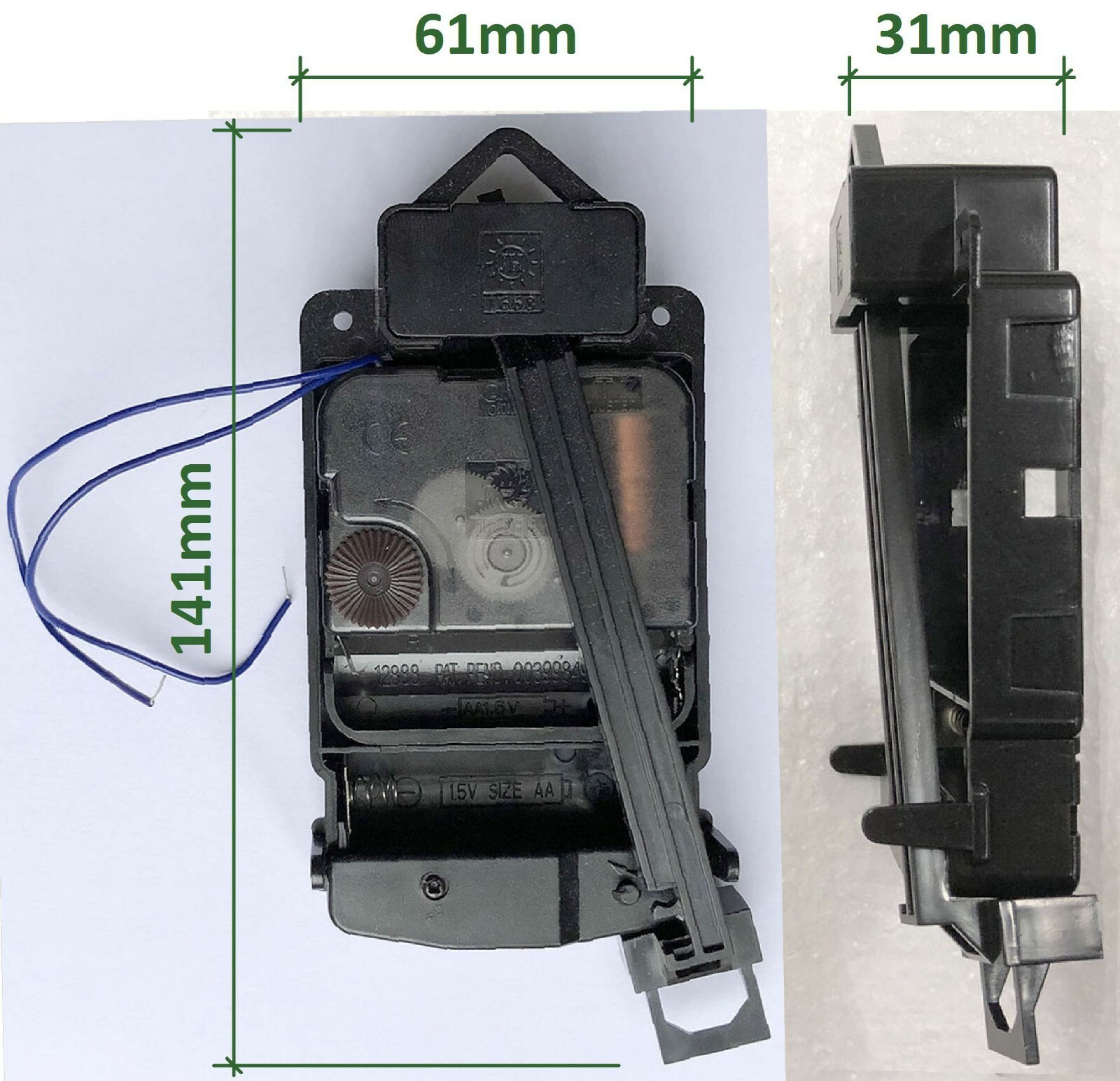 Quartz clock trigger movement, Young Town 12888, for chime, cuckoo, etc ...