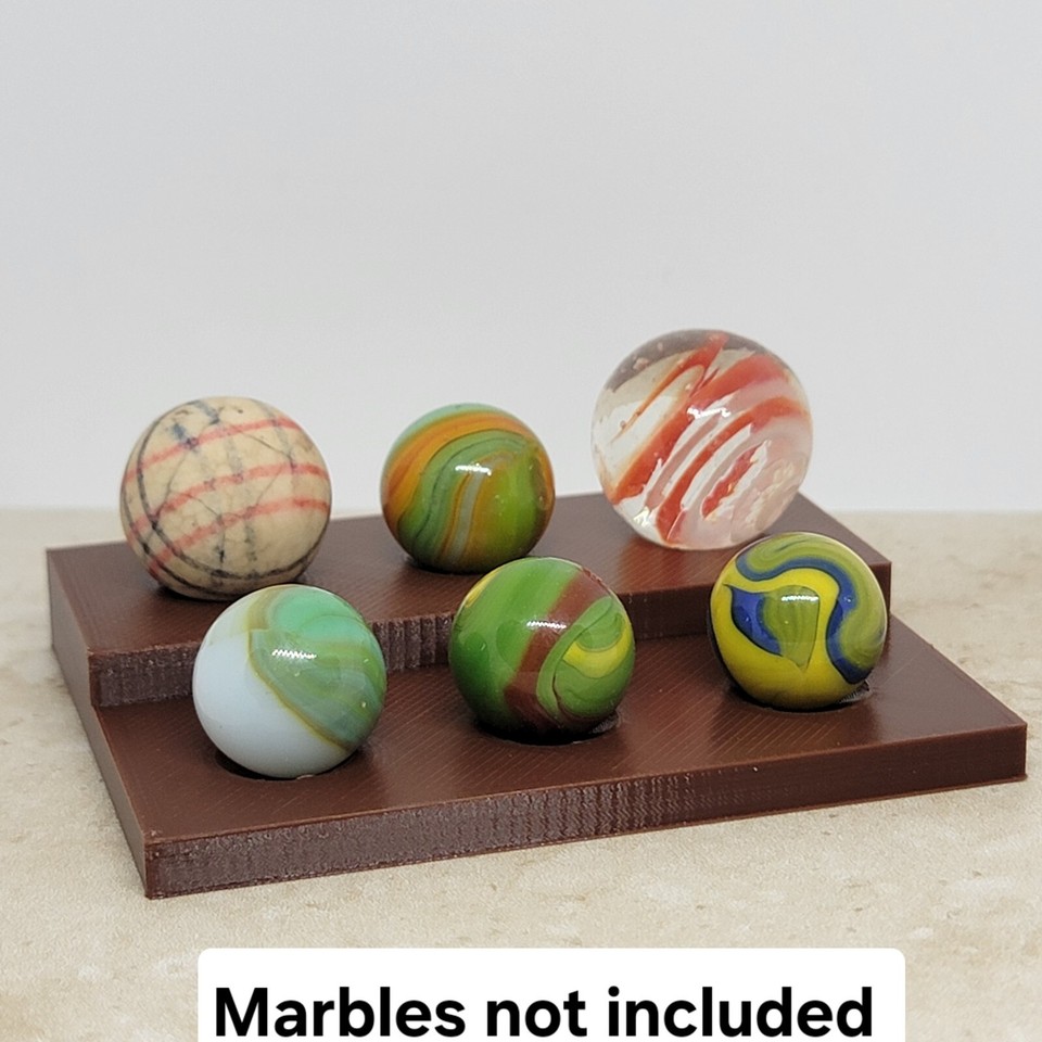 Brown Slim Multi Tier Display for Marbles Up To 3/4" Lot #4248 | eBay