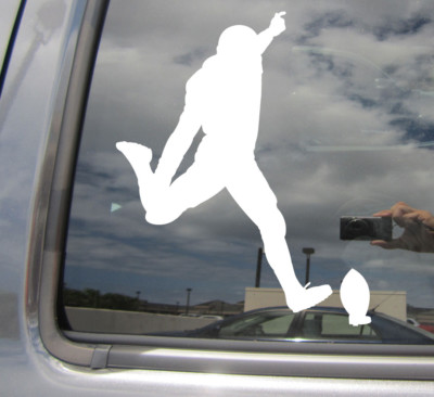 Kicker Kickoff - Placekicker Football Field Goal - Car Vinyl Decal ...