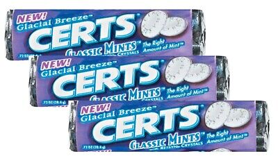 3 Rolls Certs Mints Glacial Breeze Classic Mints - DISCONTINUED | eBay