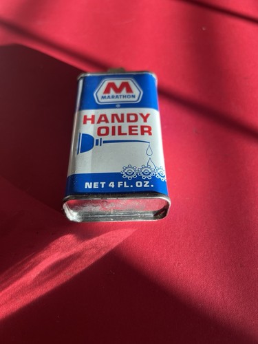 MARATHON HANDY HOUSEHOLD OILER OIL CAN 4OZ FULL | eBay