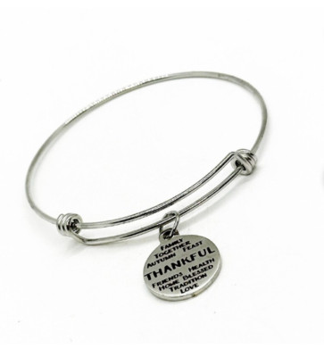 Thankful Words Charm Bracelet, Thankful For You, Thankfulness ...