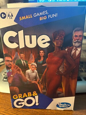 Clue Grab & Go Hasbro Gaming Travel Size Clue Game NEW | eBay