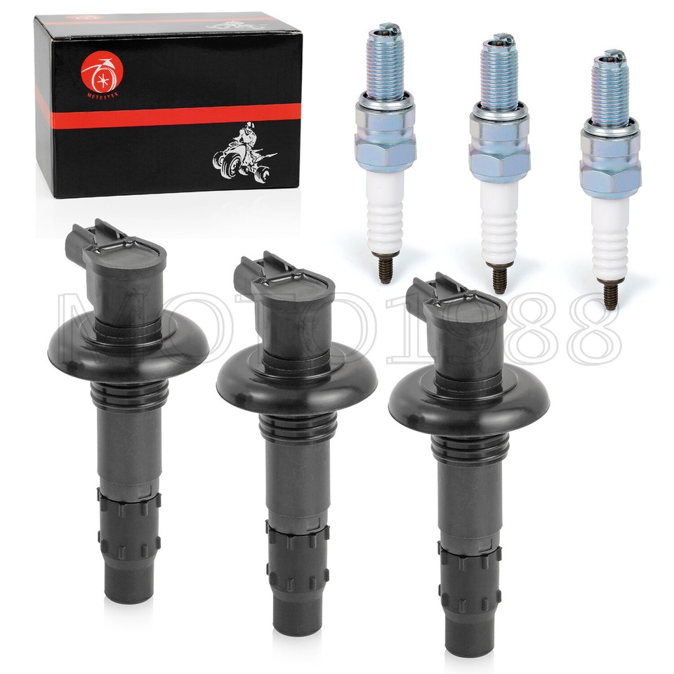 Ignition Coil Spark Plugs For SeaDoo GTX RXT RXP GTI GTS 130 155 185 ...