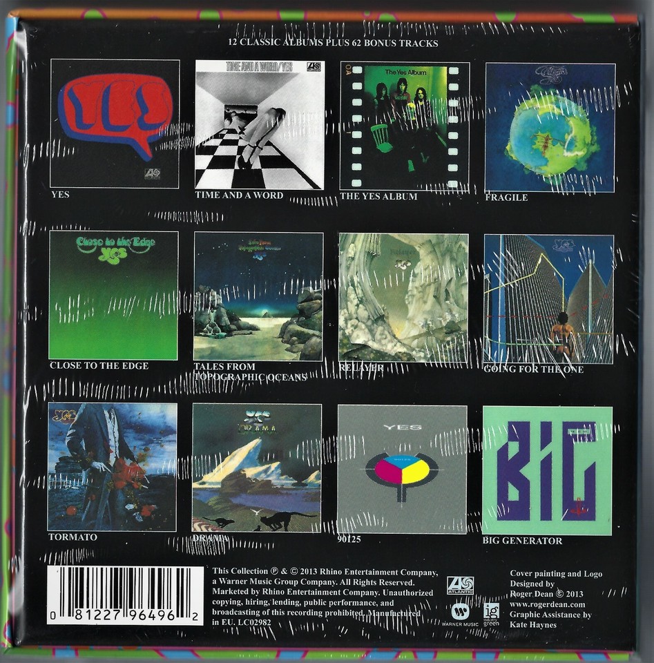 YES THE STUDIO ALBUMS 1969-1987 PERFECT 133 TRACKS 13CD BOX SET ...