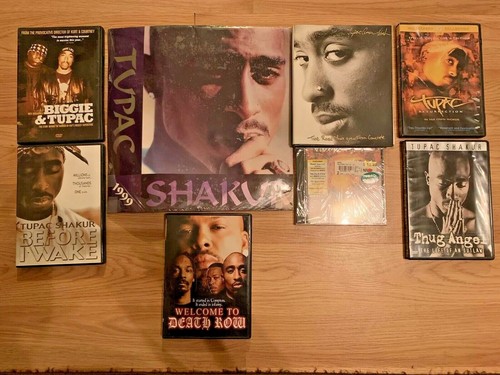 Vintage Tupac Shakur Collection Of 9: Calendar, Cd,Cassette,Book & 5 ...