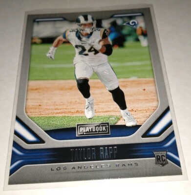 TAYLOR RAPP LOS ANGELES RAMS 2019 PANINI PLAYBOOK ROOKIE RC CARD NUMBER ...