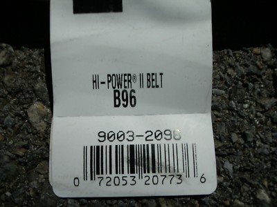 Gates B96 Hi‑Power II V‑Belt 9003‑2096 | eBay