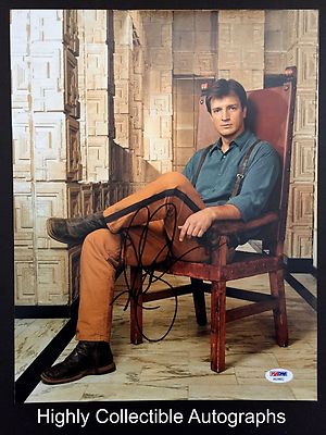 NATHAN FILLION SIGNED 11X14 PHOTO AUTOGRAPH PSA DNA COA SERENITY ...