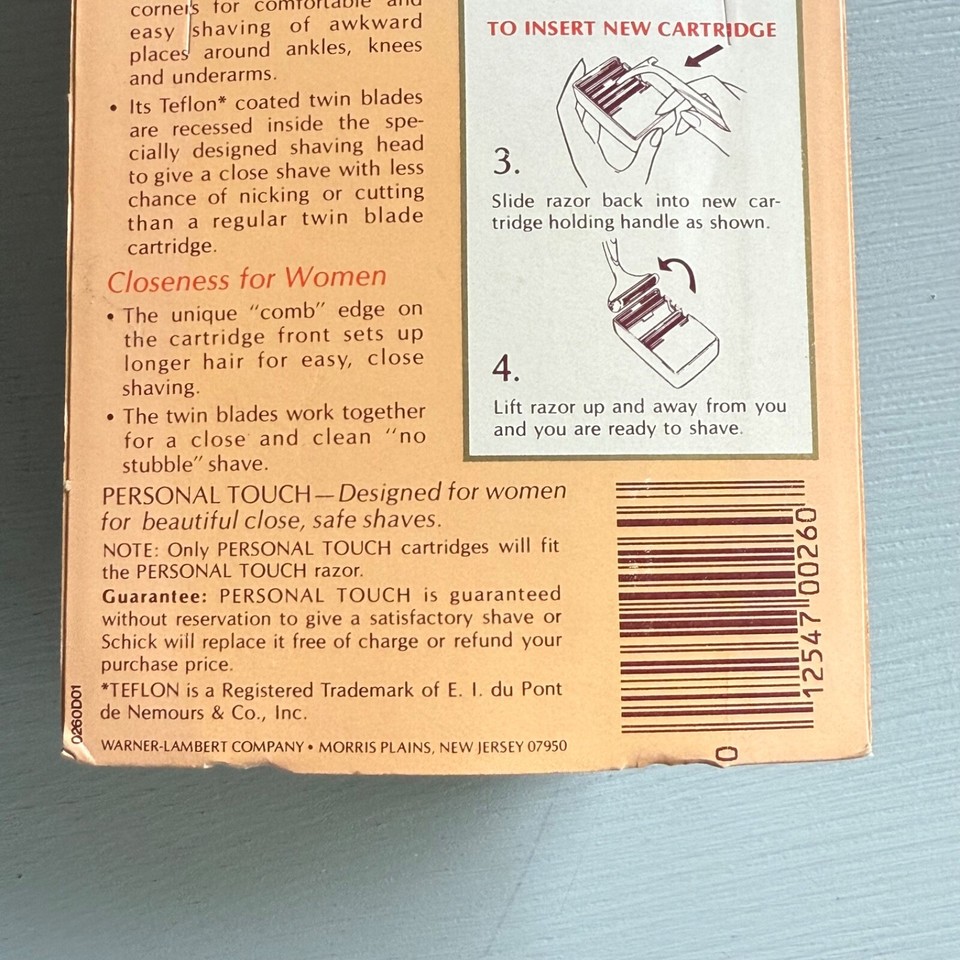 Vintage Personal Touch Twin Blade Shaving System for Women Razor by ...