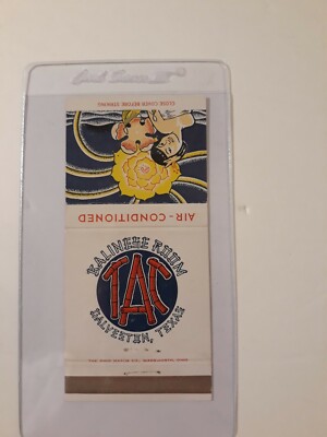 Balinese Room Galveston Texas Matchbook Cover Sam Maceo Best Ive Ever ...