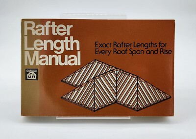 Rafter Length Manual by Williams, Benjamin Craftsman Book Company ...