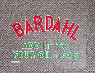 New Old Stock Bardahl Add It To Your Oil and Gas Static Window Cling ...