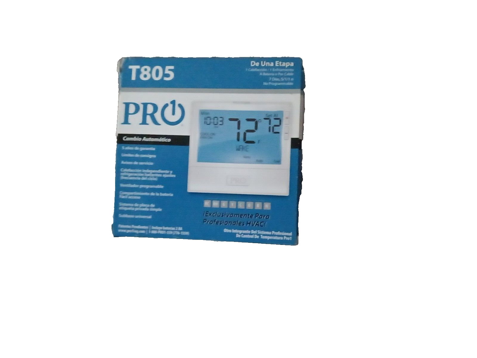 Pro1 IAQ T805 7 Day or 5/1/1 Progammable Electronic Thermostat With 8 ...
