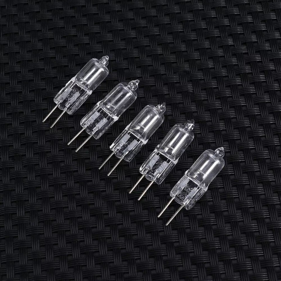 10Pcs G4 Halogen Light Bulbs 10W 20W 12V 2 Pin Two Prong with Prongs ...