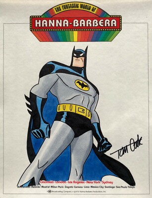 TOM COOK Batman ORIGINAL ART Bruce Timm STYLE Color Commission 8.5 x 11 ...