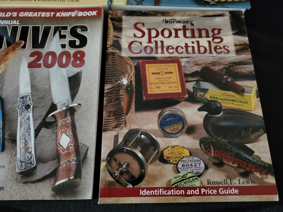 4-FISHING LURES TACKLE-KNIVES-HUNTING COLLECTIBLE PRICE GUIDE BOOKS ...