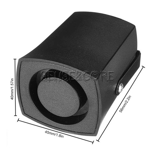 12V 2A 20W 110-120dB 4Ω BiBi Sound Reverse Horn Speaker ABS Material ...
