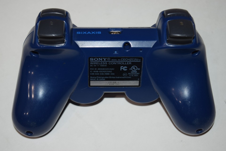 Dualshock 3 Wireless Blue Splash Controller Playstation 3 PS3 Console ...