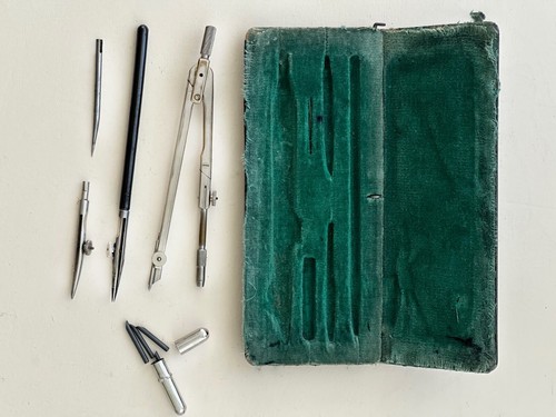 Vintage Drafting Tool Set Compass Engineering Tools From Germany | eBay
