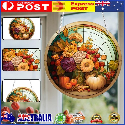 Suncatcher Window Wall Hanging Ornaments Waterproof Acrylic Flowers ...