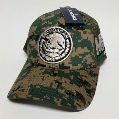 MICHOACAN MEXICO HAT MESH TRUCKER CAMO GREEN KACKY SNAP BACK ADJUST NEW ...
