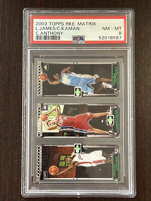 Lebron James Carmelo Anthony 2003 Topps Rookie Matrix #113 #111 Lakers ...