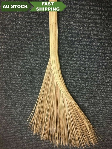 2 x Natural bamboo Handmade Brooms Original Convenient Strong Easy ...