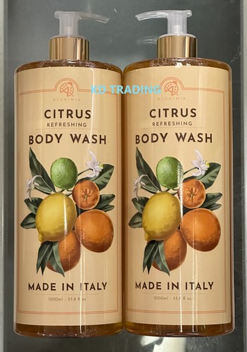 (2-Pack) ALCHIMIA ~ CITRUS Natural REFRESHING BODY WASH 1000ml MADE IN ...