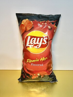 🔵 New Limited Lays Flamin Hot Fiery Bold Crispy Red Pepper Potato Chips ...