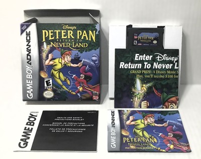 Peter Pan Return to Neverland Nintendo Game Boy Advance GBA 2001 Disney ...