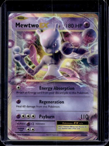 2016 Pokemon XY Evolutions Mewtwo EX Holo #52/108 | eBay