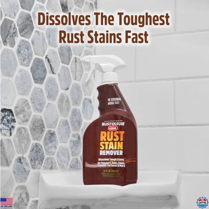 Rust-Oleum Whink Heavy-Duty Foaming Rust Stain Remover Spray, 24 oz for ...