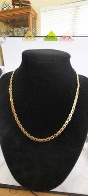 Vintage 14k Gold Coffee Bean Link 16" Chain UNOAERRE, Italy 7 Grs ...