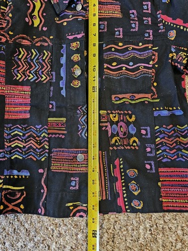 Chico’s Design Women’s Jacket Neon Vintage Hand Sewn Beading ...